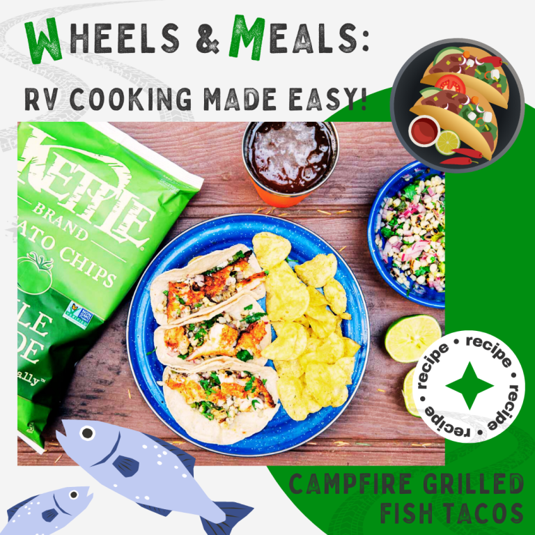 Campfire Grilled Fish Tacos with Spicy Corn Salsa - RV Destinations ...